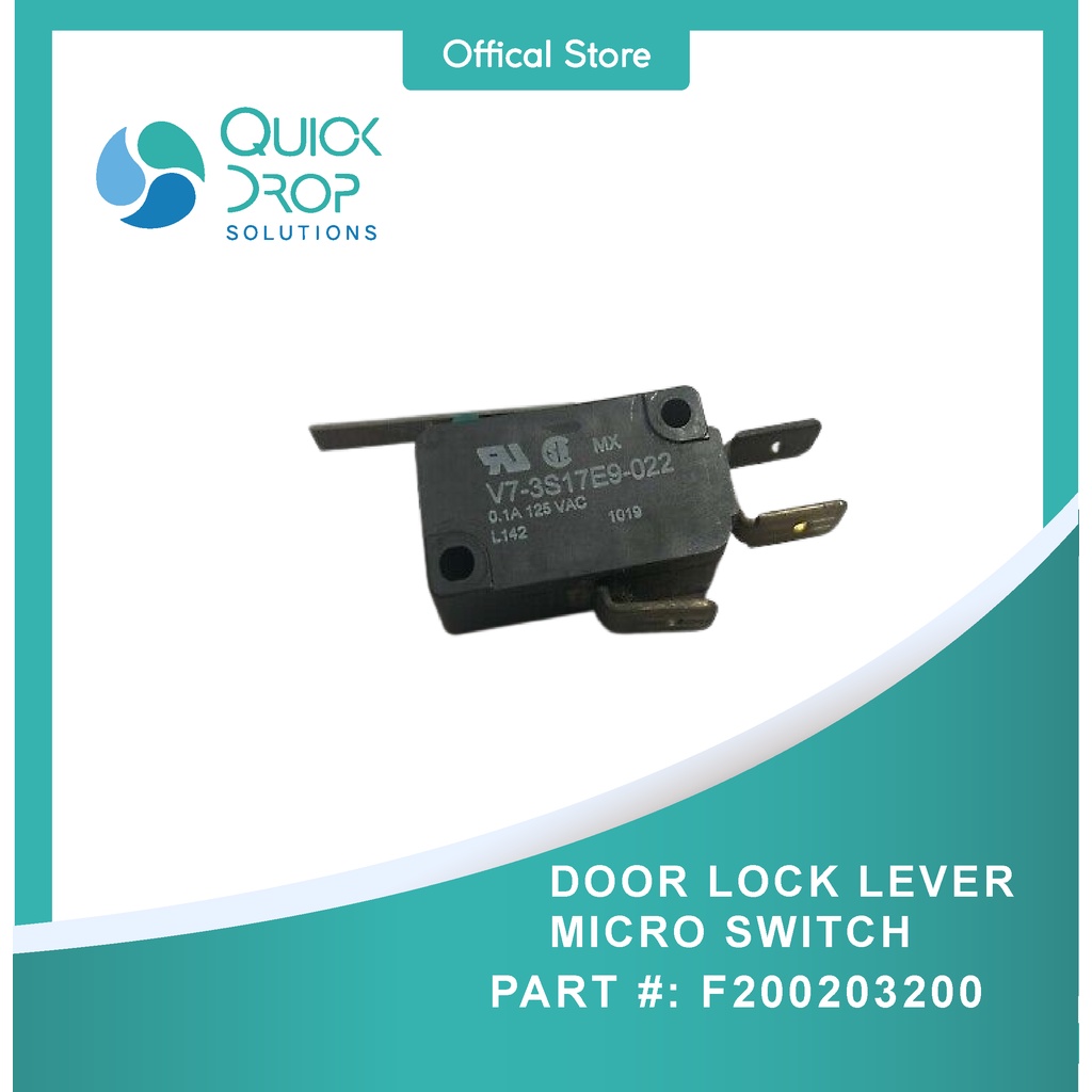 SpeedQueen/ Huebsch Alliance Washer Door Lock Micro Switch #F200203200 ...