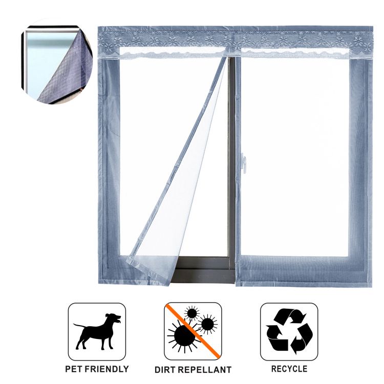 Reinforced Magnetic Window Screen Mesh Anti Fly Mosquito Insect Curtain ...