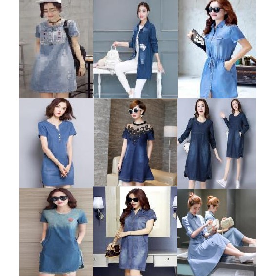 (Clear Stock) ZASHION Denim Dress Collection Big Discount | Shopee Malaysia