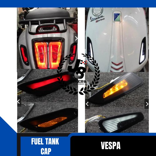 PIAGGIO VESPA SPRING SPRINT 150 NEW MODIFIED LED BLACKENED TURN SIGNAL ...