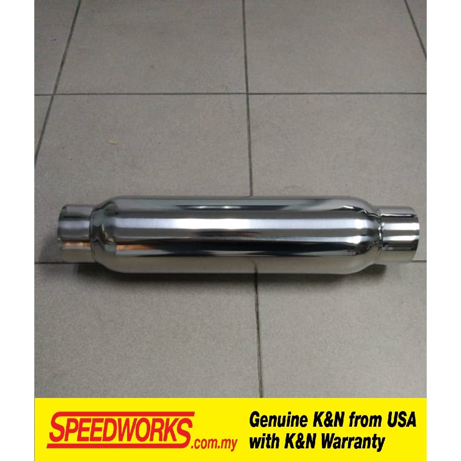 Hot Bits Performance Stainless Steel Car Exhaust Bullet Resonator 2.5 X ...