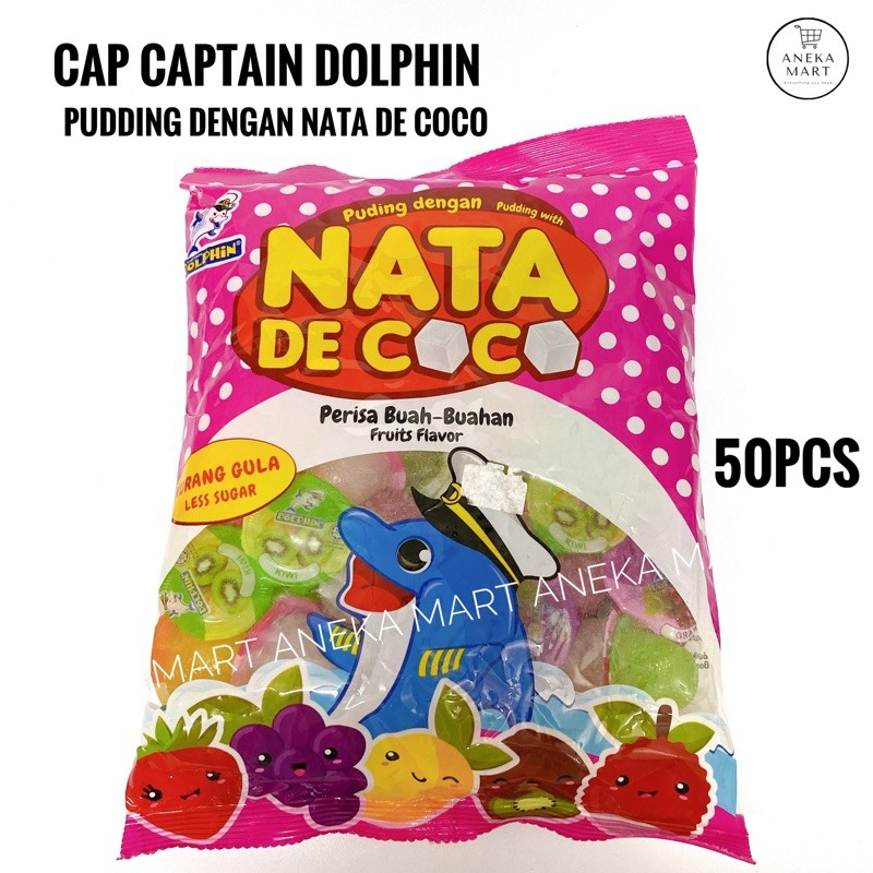 Cap Captain Dolphin Puding Fruits Flavor/ Pudding with Nata de Coco ...