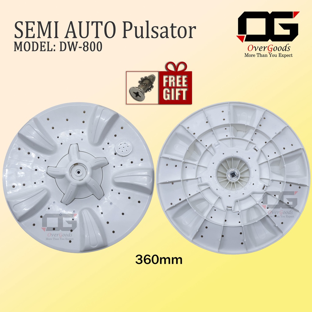 36cm DW-800 DAEWOO Pulsator Semi Auto WASHING MACHINE Pinggan Mesin ...