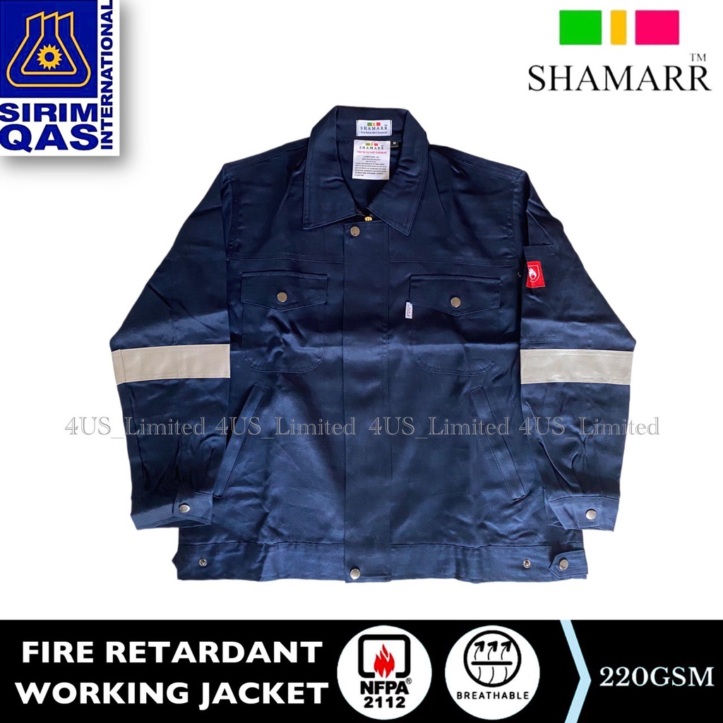 SHAMARR FIRE RETARDANT WORKING JACKET NFPA2112 (FR) -PPE SAFETY WORKING ...
