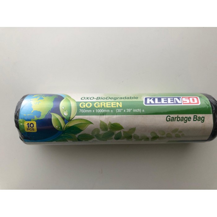 KLEENSO Garbage Plastic Bag Dustbin Oxo-Biodegradable - Black (10 Pcs x ...