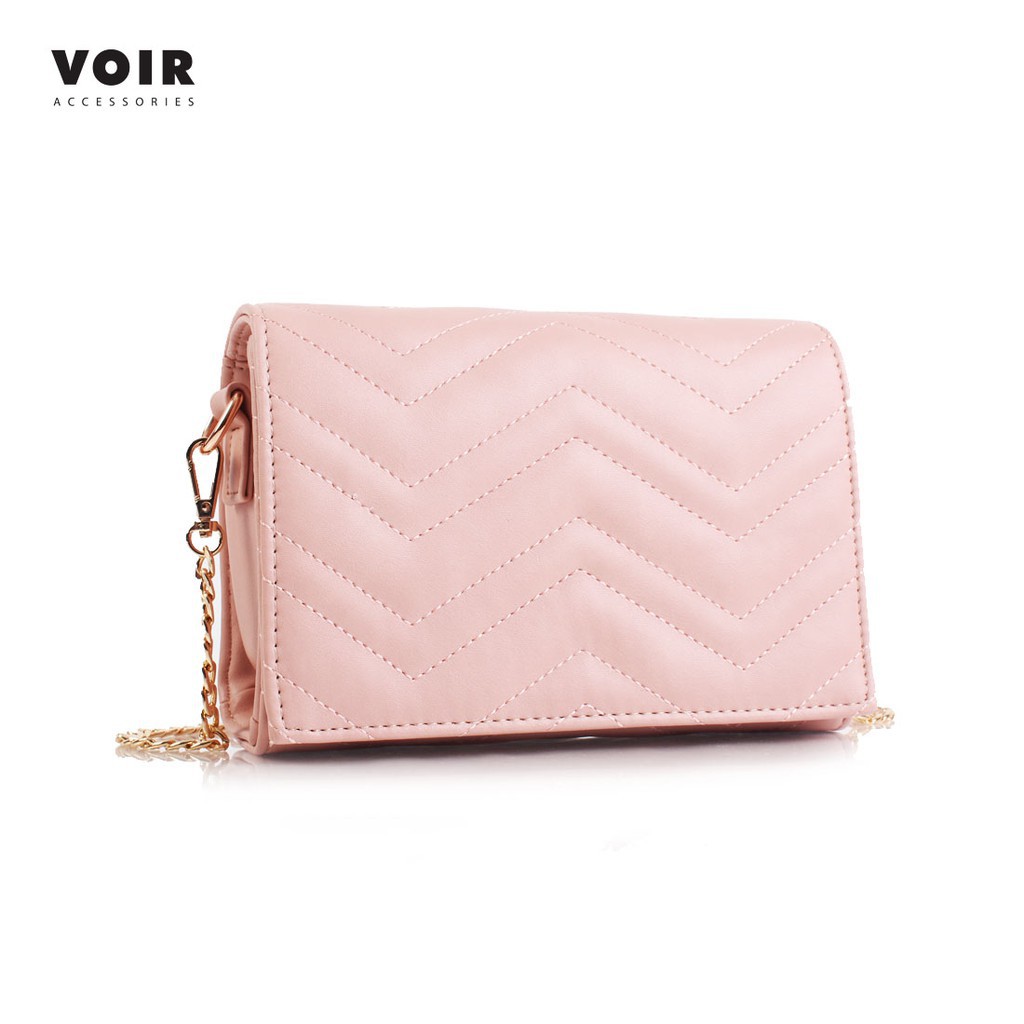 ONLINE EXCLUSIVE - VOIR Quilted Sling Bag with Front Flap Closure ...