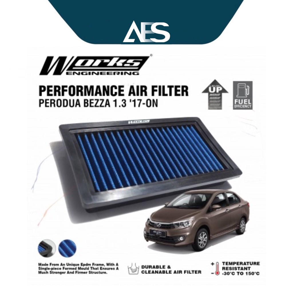 【Ready Stock】BEZZA 1.3 DUAL VVTi '16-ON WORKS ENGINEERING AIR FILTER ...