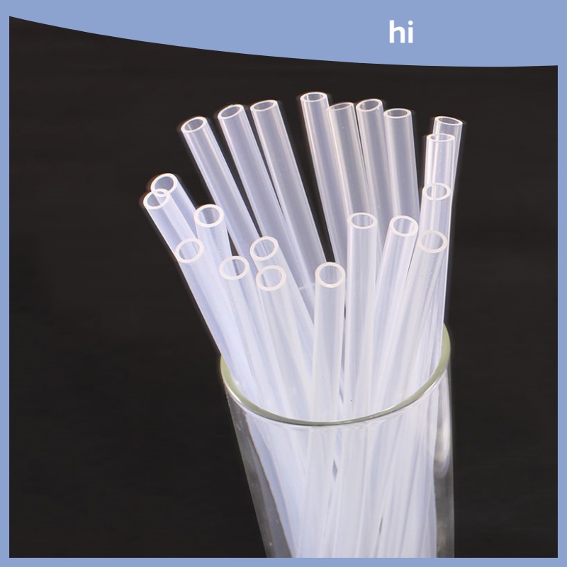 HI HOMES Transparent silicone straw food grade silicone straw reusable ...