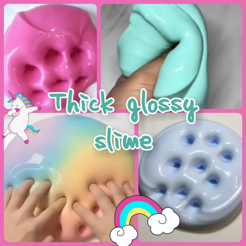 Thick glossy slime fun colors kid toys | Shopee Malaysia