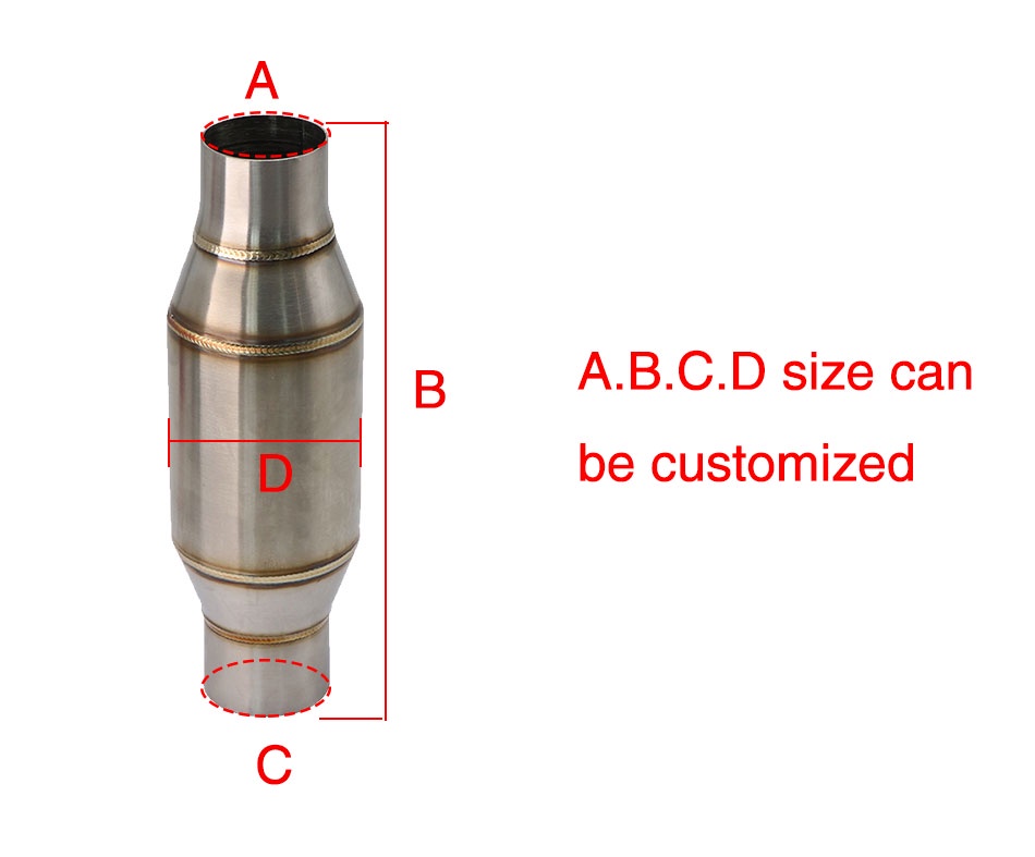 Motorcycle universal exhaust pipe back pressure pack modified expansion ...