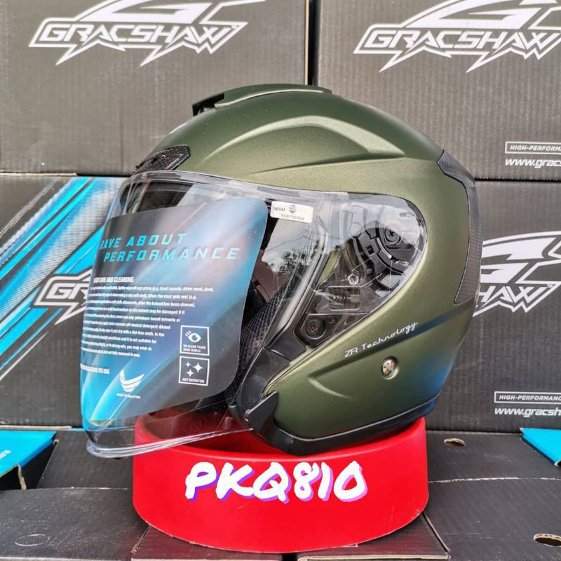 ALL COLOUR AVAILABLE 100% ORIGINAL HELMET GRACSHAW G838 PLAIN GAIZER ...