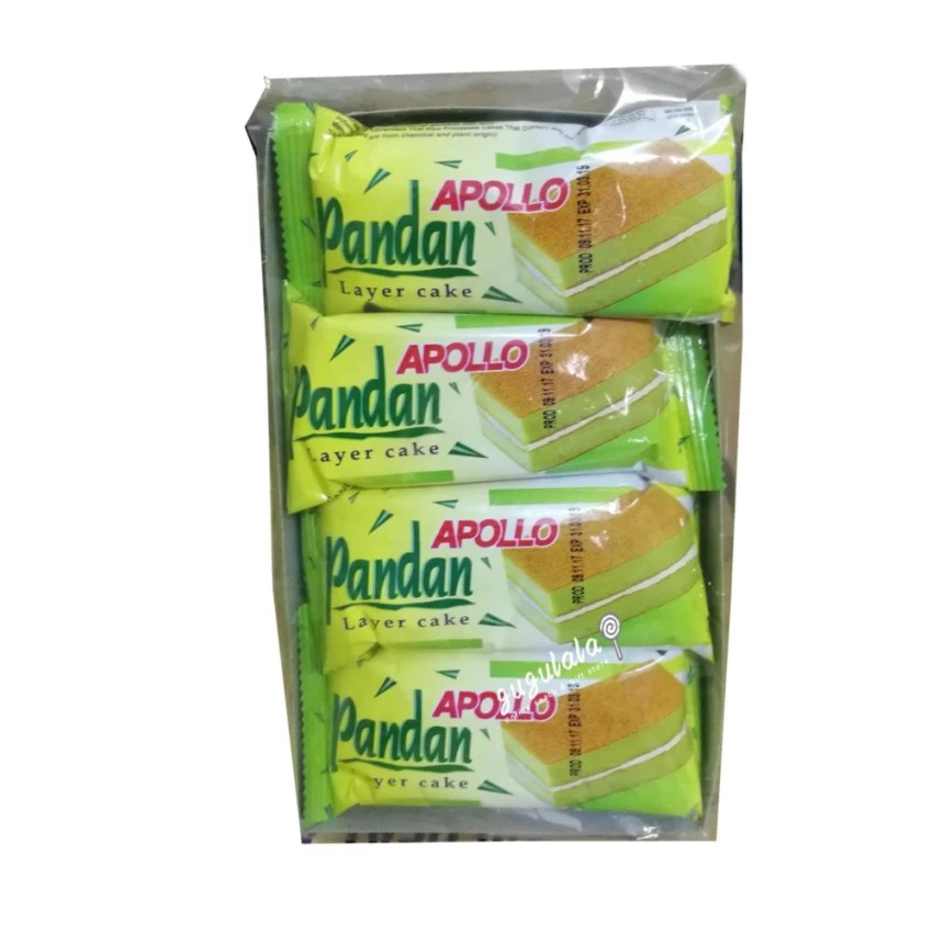 Apollo Pandan Layer Cake A3030M 8's x 18g | Shopee Malaysia