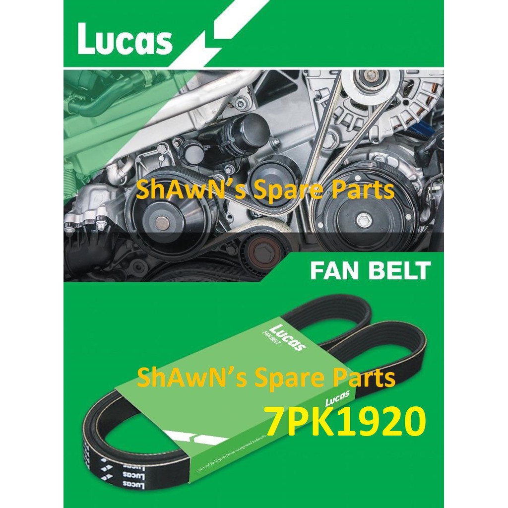 LUCAS Fan Belt 7PK1920 Toyota Estima ACR30 2.4 / Alphard ANH10 ANH15 ...