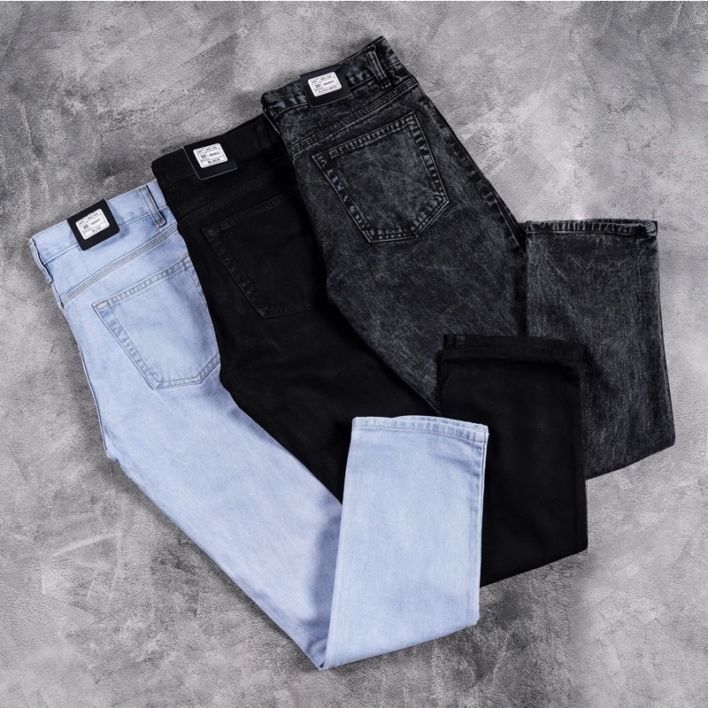 Lost Pants Plain Jeans Distro No Stretch | Shopee Malaysia
