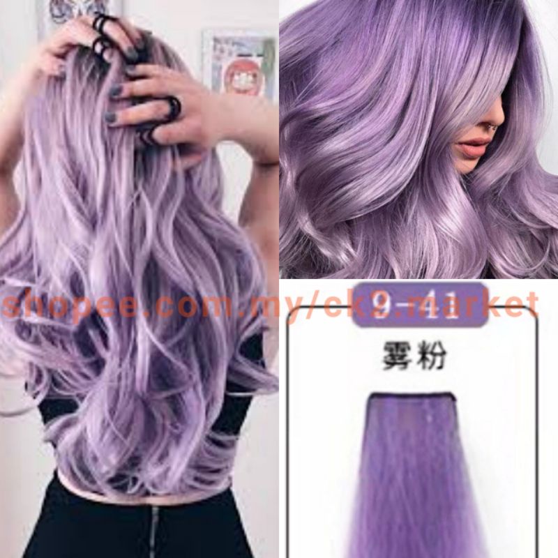 🔥READY STOK🔥ASH PURPLE 9-41Hair Dye Colour Cream 100ML/Popular ...