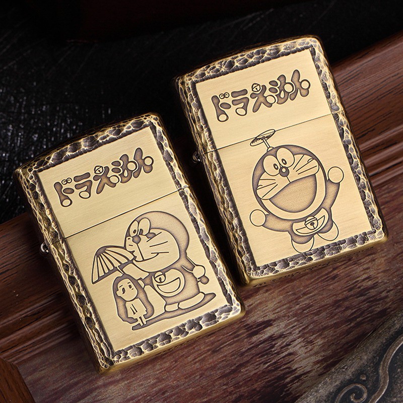 Zippo kerosene original pure copper Doraemon Doraemon genuine limited ...