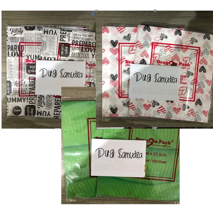 (I-20) PLAIN KFC MCD Rice Paper Banana Leaf Motif Newspaper Love Burger ...