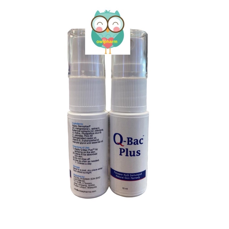 Q-Bac Plus Spray ( 15ml / 50ml) Natural Skin Remedy Bedsores Wound Healing Bersunat | Shopee ...