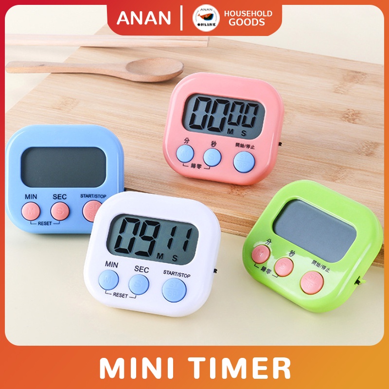 New LCD Cooking Baking Mini Timer Large Screen Refrigerator Sticker ...