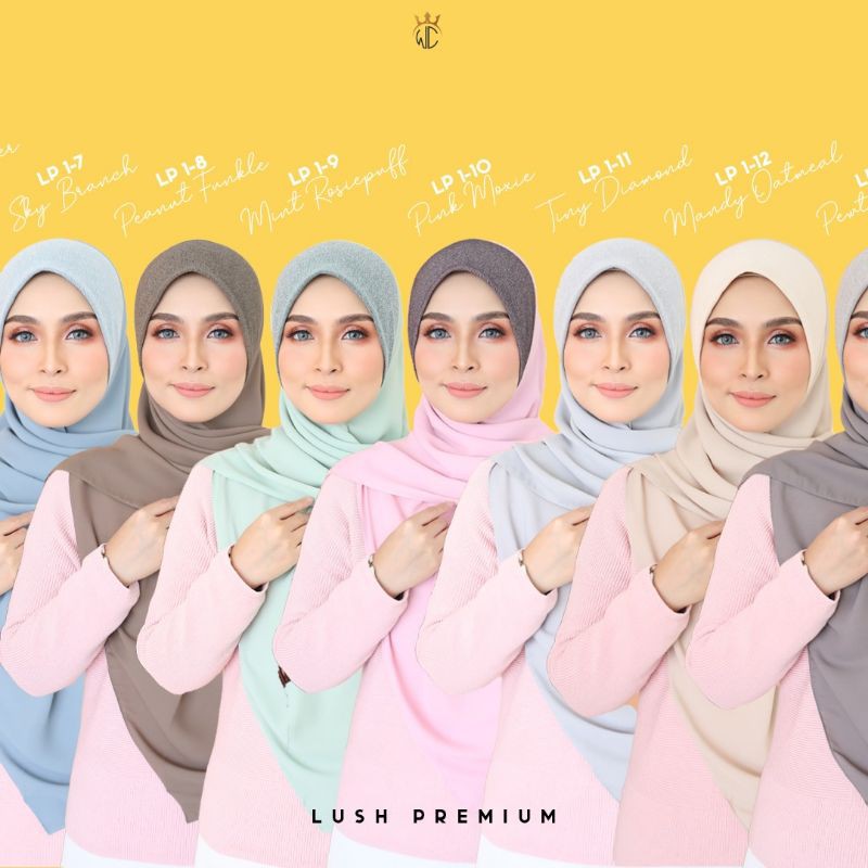 [INSTANT BAWAL] Lush Premium Korean Chiffon Pastel Colour | Shopee Malaysia