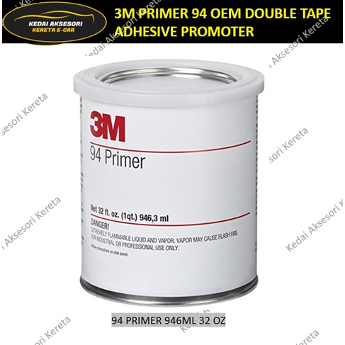 3M Double Tape 94 Primer 946ml 32oz/3M Double Side Tape Adhesion Promoter 94 Primer Applicator ...