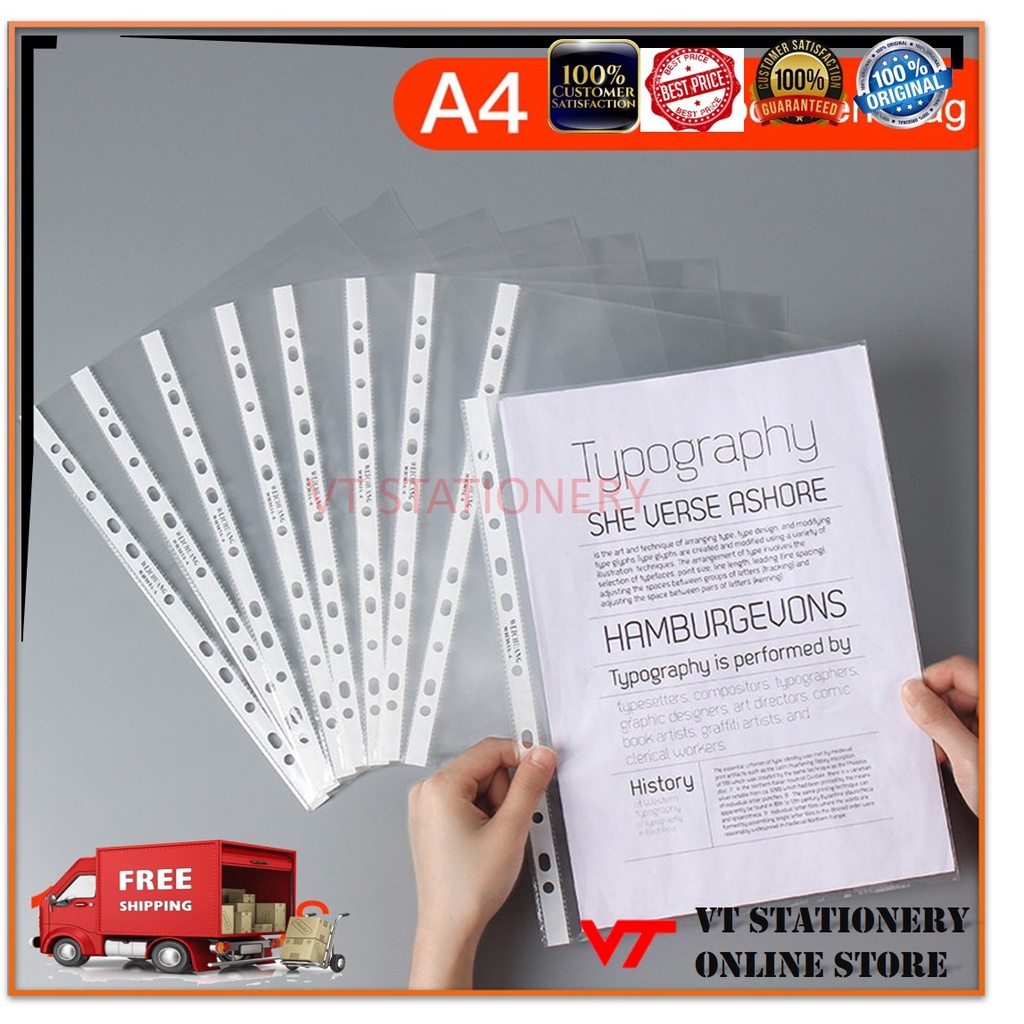 A4 Clear Sheet Protector Refill | Shopee Malaysia