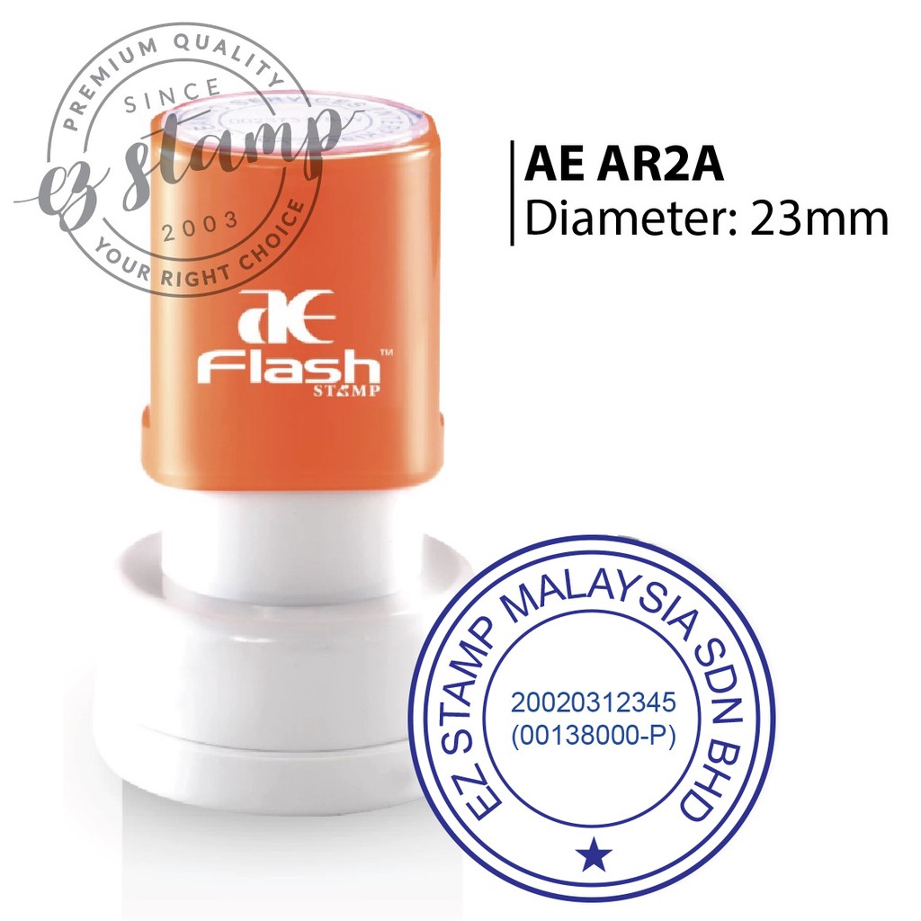 Self-inking/ Pre-inked Stamp for company name and address | Shopee Malaysia