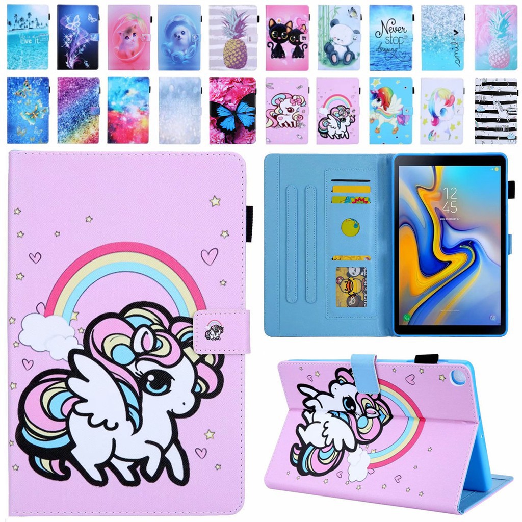 realme coverCute Cartoon Pattern Flip Leather Case Samsung Galaxy Tab ...