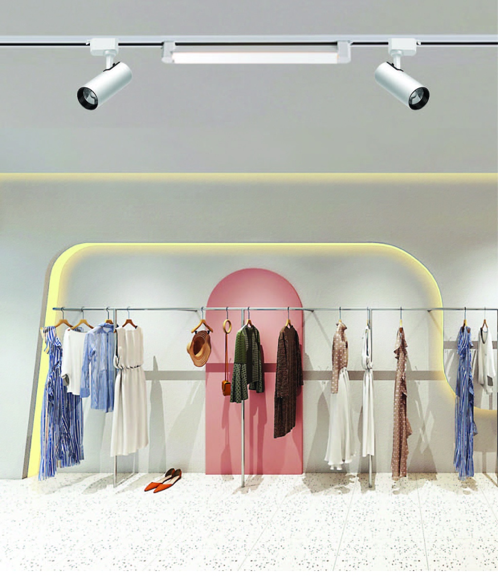 LED Linear Track Light Set (36W Linear Track Light + 12W Track Light ...