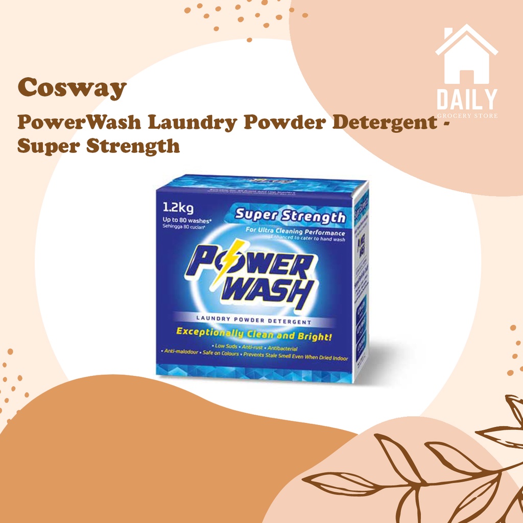 PowerWash Laundry Powder Detergent - Super Strength (08154) | Shopee ...