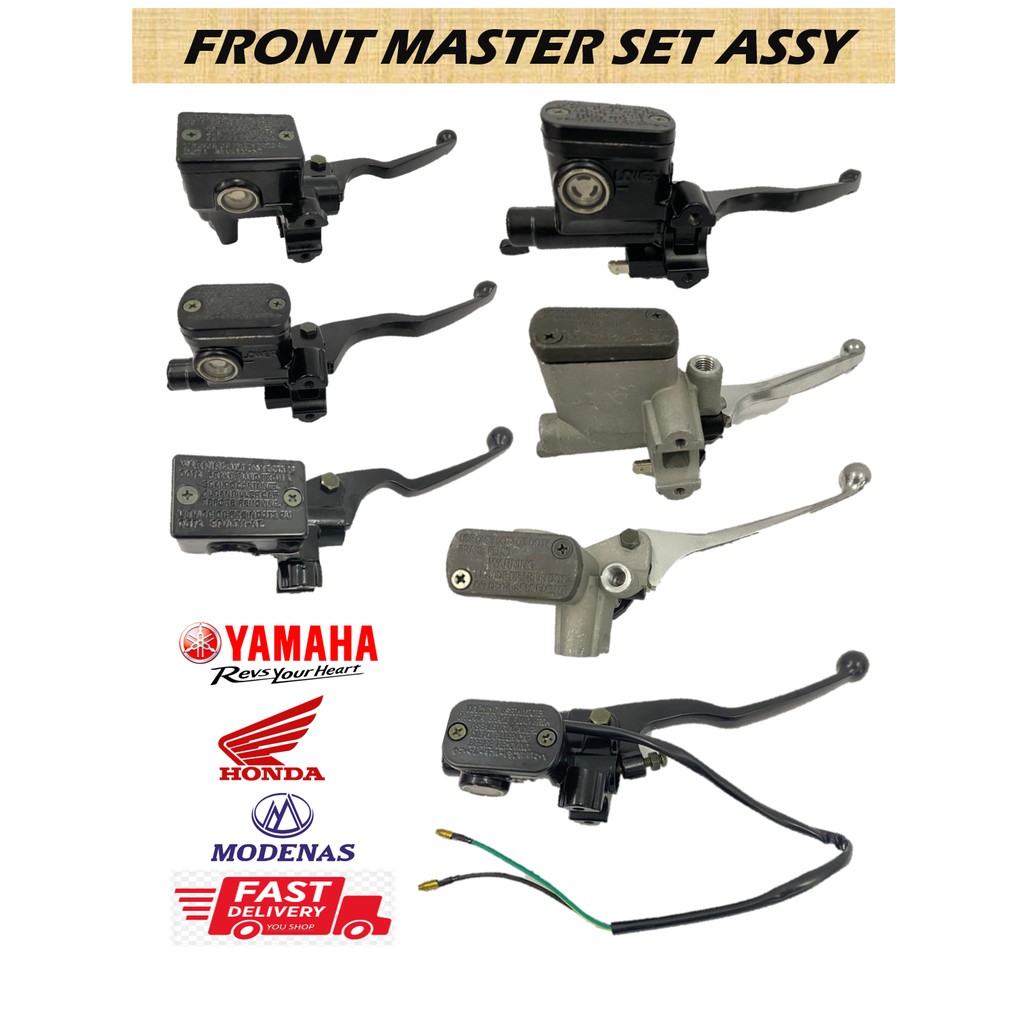FRONT MASTER PUMP ASSY SET DENGAN BRAKE LEVER ASSY SET MITRA TECH ...