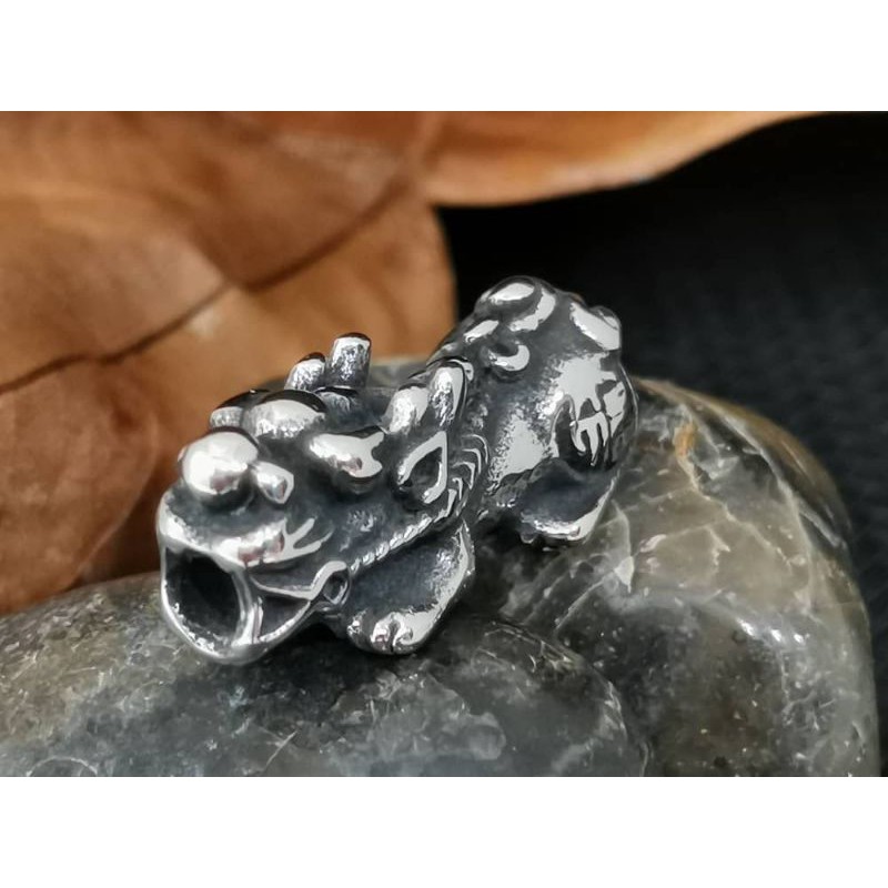 Stainless steel Wealth and Lucky Pixiu Charm pendant! 白钢招财貔貅吊坠 ...