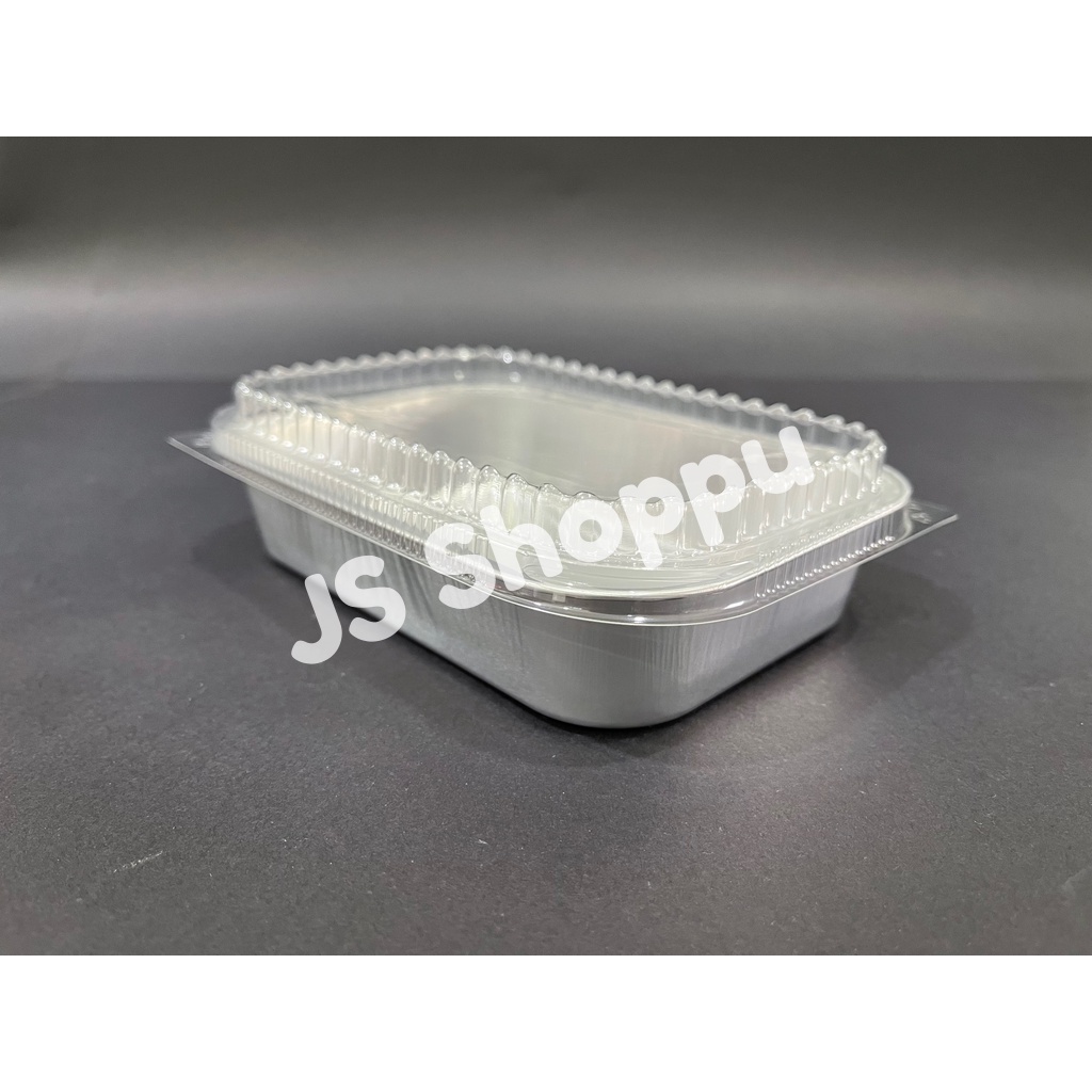 MYCHEF 4363-P Aluminium Foil Tray with Clear Lid (5 sets ±) Rectangle ...