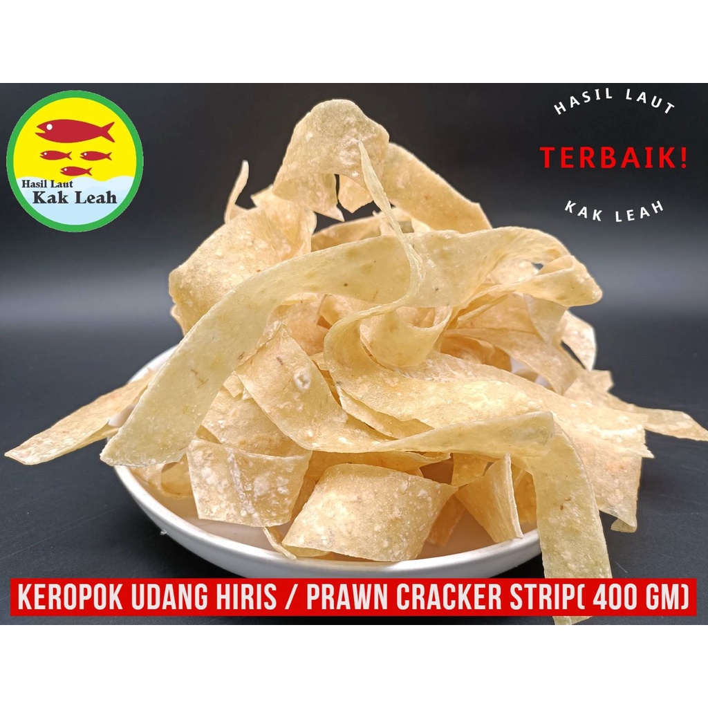 KEROPOK UDANG HIRIS / PRAWN CRACKER STRIP( 400 gm) | Shopee Malaysia