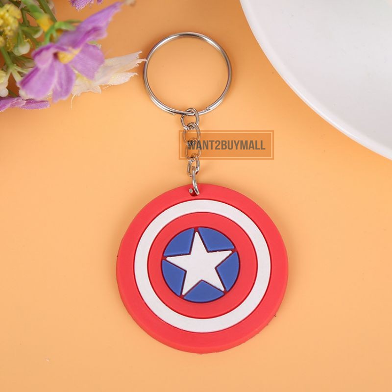 🇲🇾 🔥Local Supplier🔥 Cute Cartoon Disney Marvel Key Chain Key Ring PVC ...