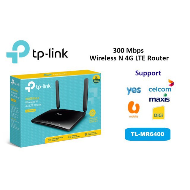 New Apac Version | TP-LINK TL-MR6400 300MBPS WIRELESS N 4G LTE SimCard ...