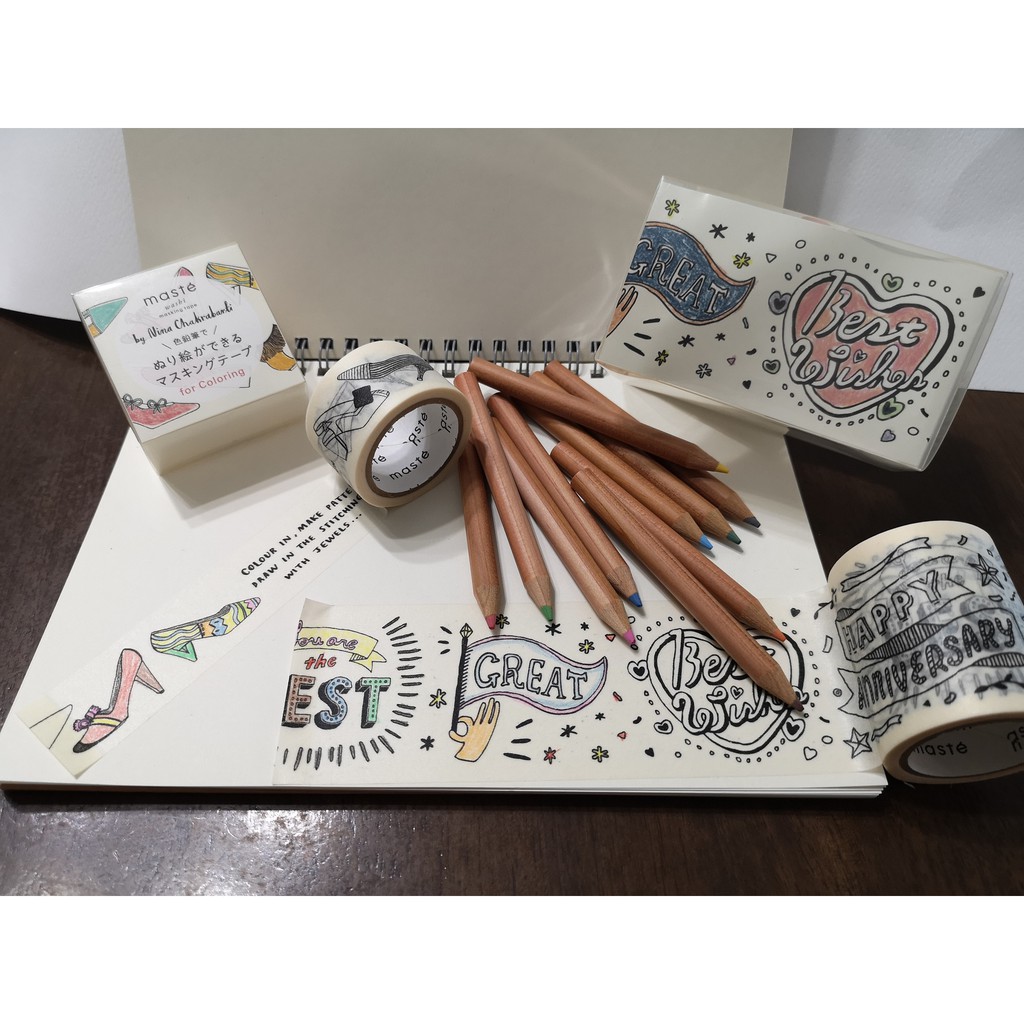 【MASKING TAPE】MARK'S Inc. masté Washi masking tape for Coloring and ...