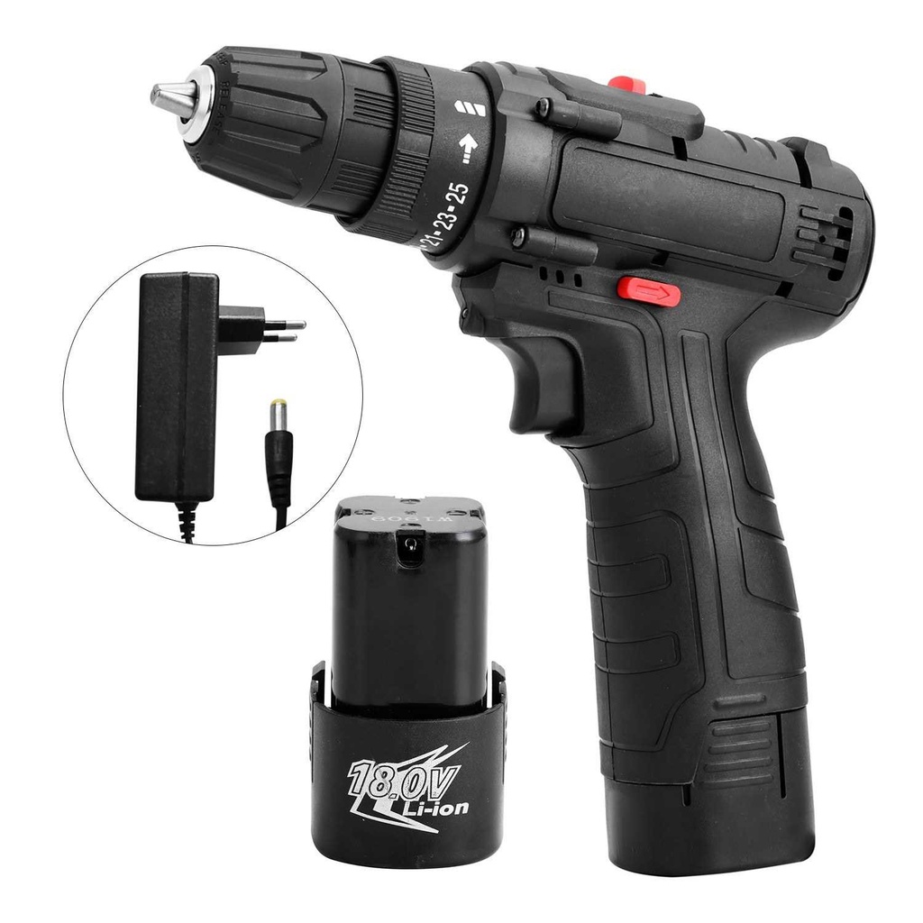 18V Multifunctional Electric Impact Cordless Drill High-power Lithium ...