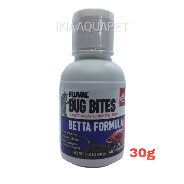 Fluval Bug Bites Betta Slow Sinking Micro Granules 30g | Betta Fish ...