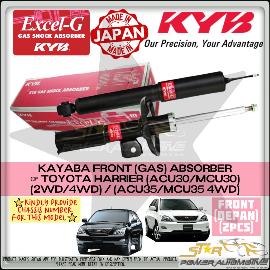 KAYABA KYB JAPAN EXCEL G Toyota Harrier ACU30 MCU30 2WD 4WD / ACU35 ...