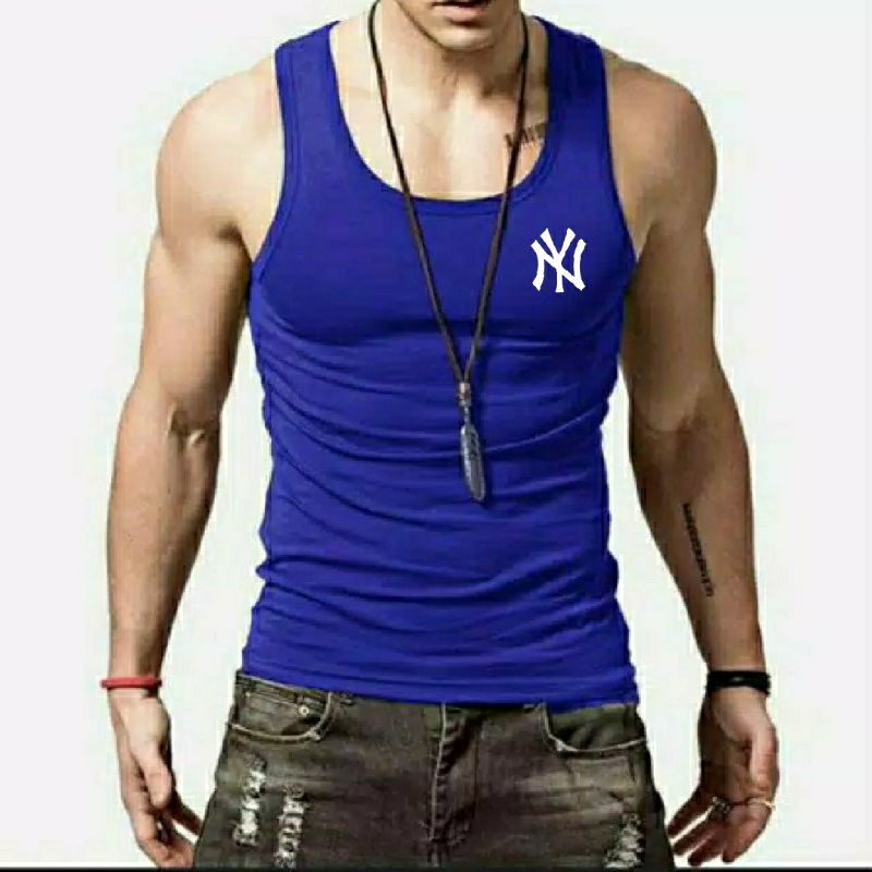 Adult Men's Singlet YN Men's Singlet Cotton Combed Men's Singlet Shirt ...