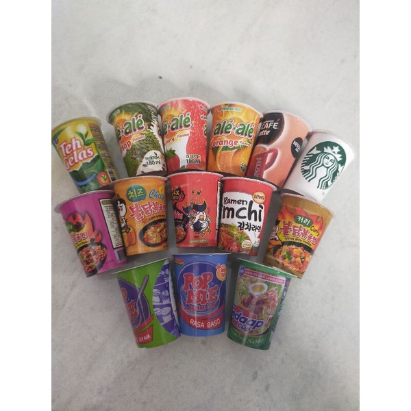Magnet Paste Miniature Fridge Noodles cup/Drink cup/boba/ mixue ...