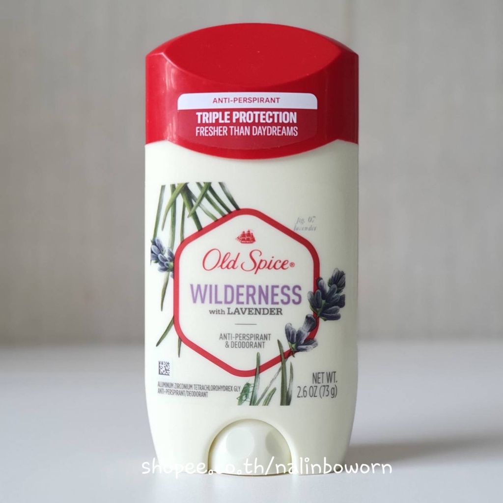 Old Spice Antiperspirant Deodorant Wilderness With Lavender 2.6 oz (73g ...