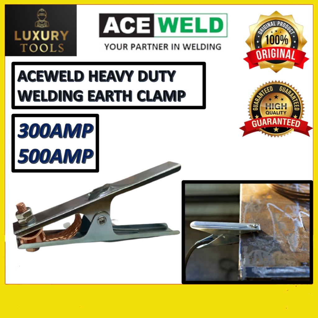 (100%)ORIGINAL ACEWELD WELDING EARTH CLAMP-(300AMP/500AMP) | Shopee Malaysia
