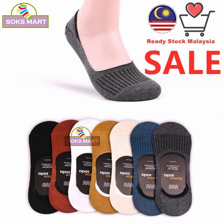 Unisex Low Cut Sock Non-Slip Invisible Casual Loafer Boat Socks No Show ...