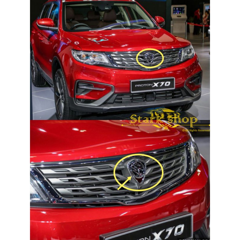 ORIGINAL PROTON X70 FRONT GRILLE LOGO EMBLEM. PREVE FACELIFT 2018~2019 ...