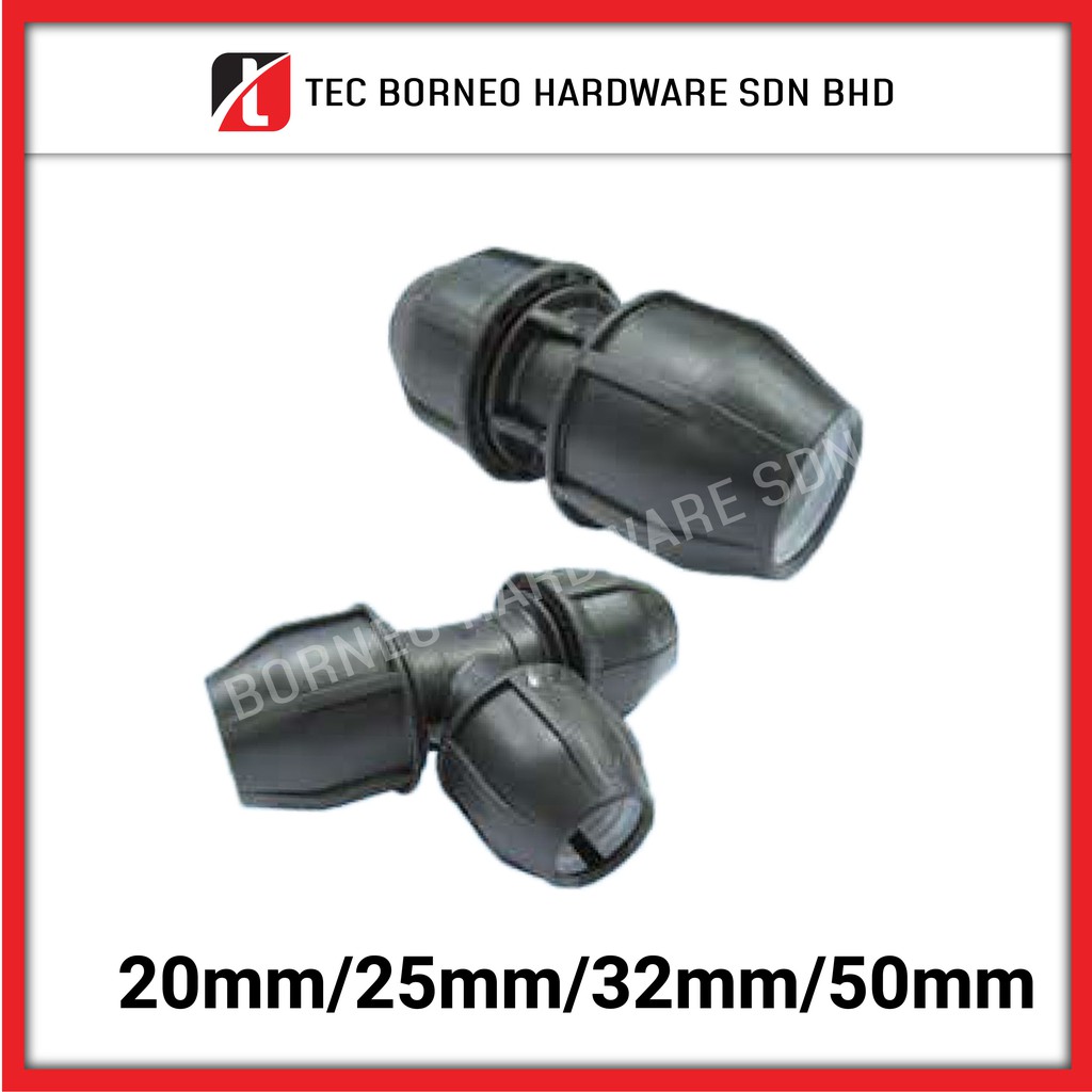TEC [20mm 25mm 32mm 50mm] HDPE Poly Pipe Fitting Penyambung Polypipe ...
