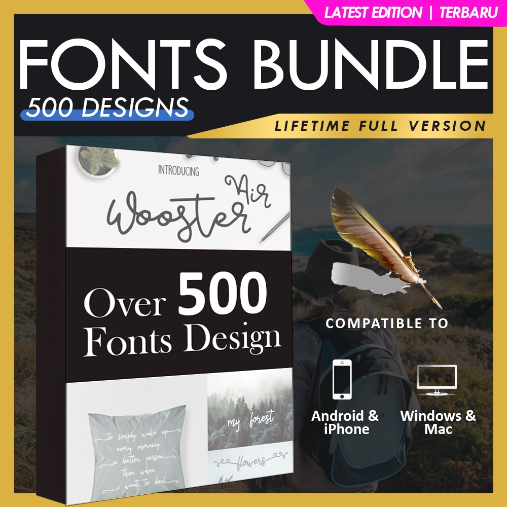 [For Window & Mac] Over 500 Fonts Bundle Design for Windows & MacOS 🔥 ...