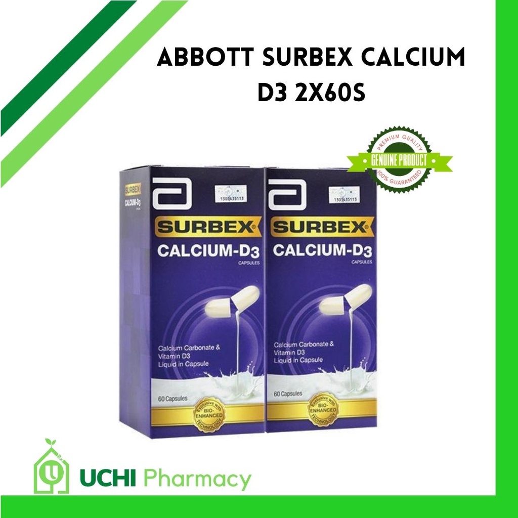 ABBOTT SURBEX CALCIUM D3 2X60S | Shopee Malaysia