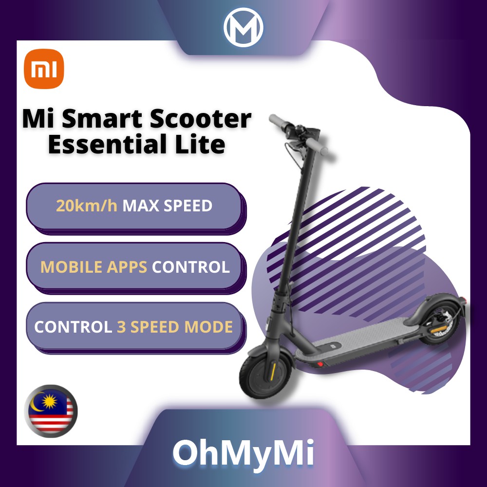 Xiaomi Mi Smart Electric Scooter Essential Lite Max Speed 20kmh with ...